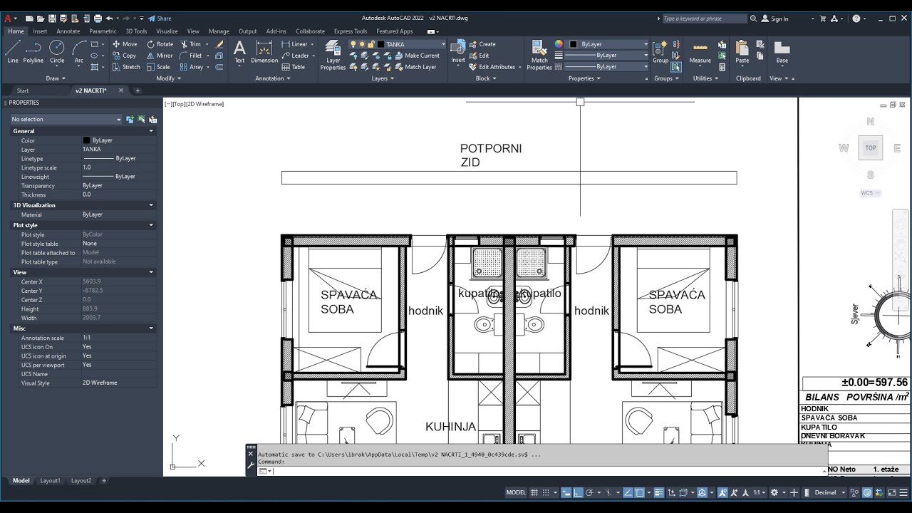 Drawing in AutoCAD and explaining the process - YouTube