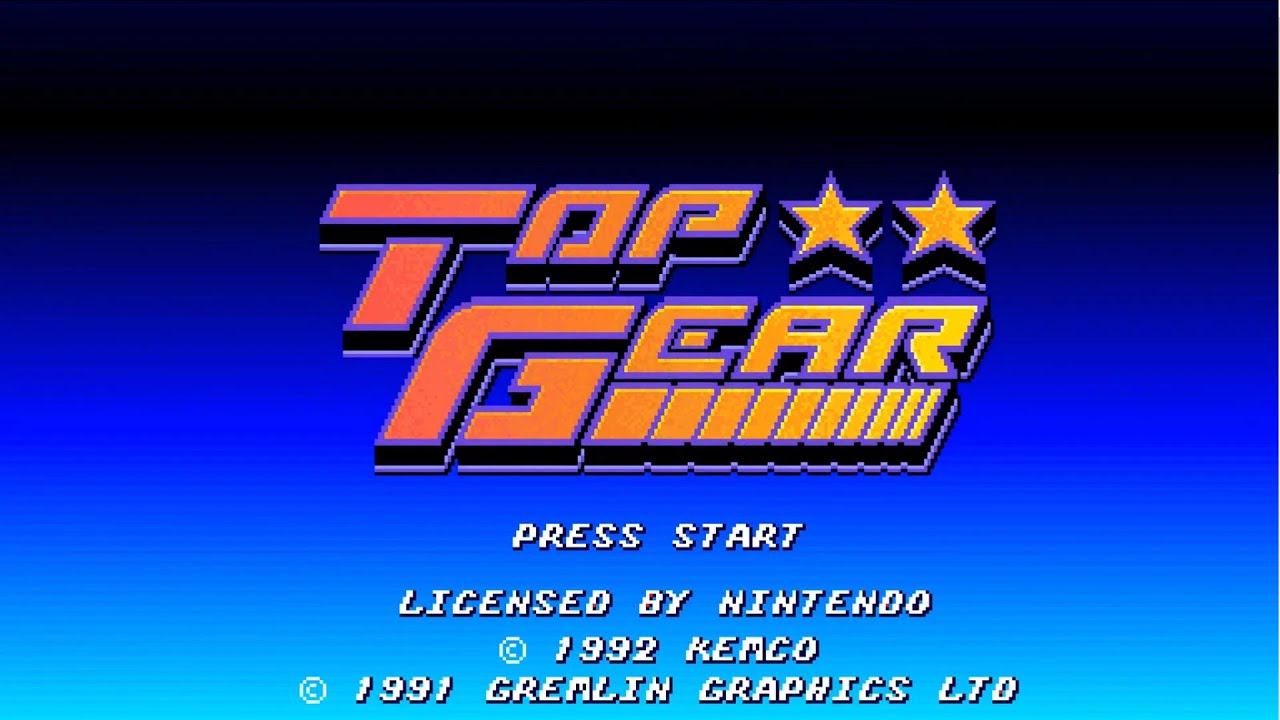 Top Gear (Top Racer) - USA Cup (SNES, Widescreen) - YouTube