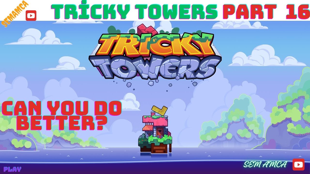 Tricky Towers split screen 4 player part 16 #trickytowers - YouTube
