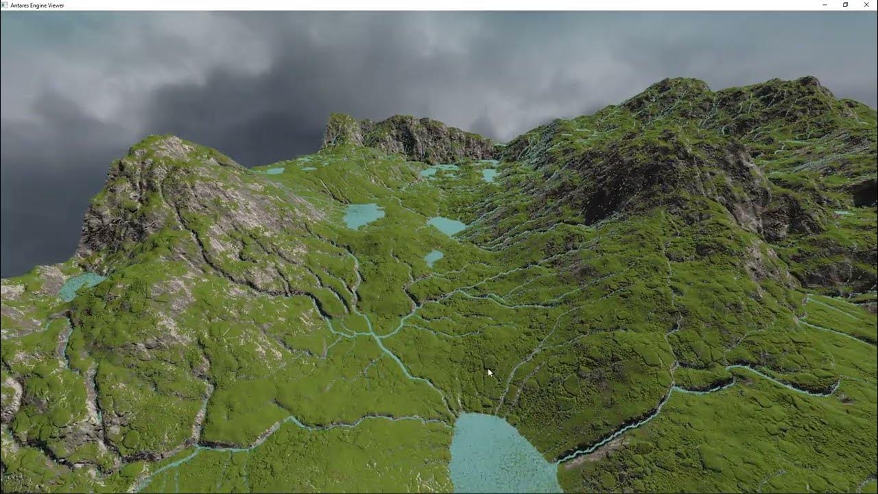 real time hydraulic erosion using compute shaders - OpenGL - YouTube