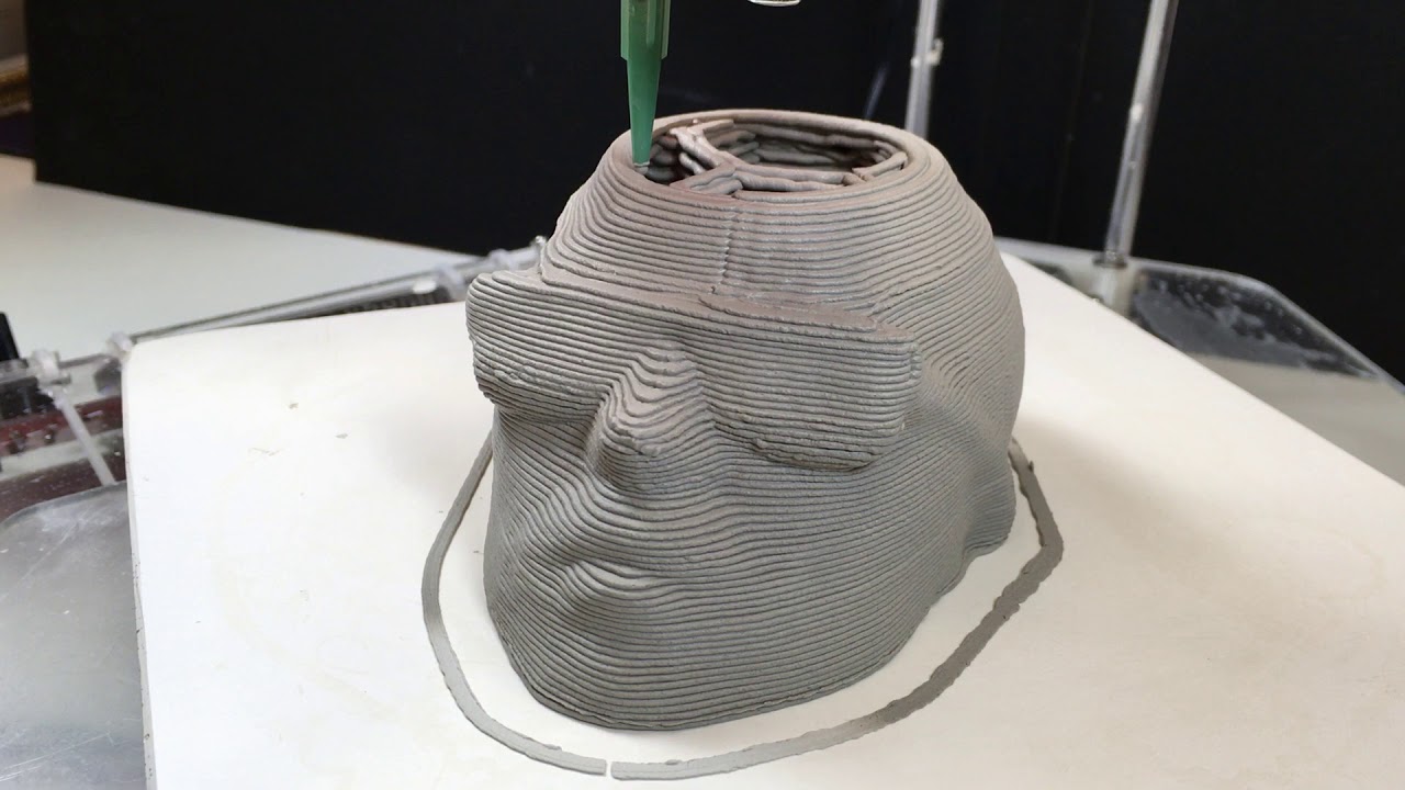 08202016_3D printing ceramic self-portrait - YouTube