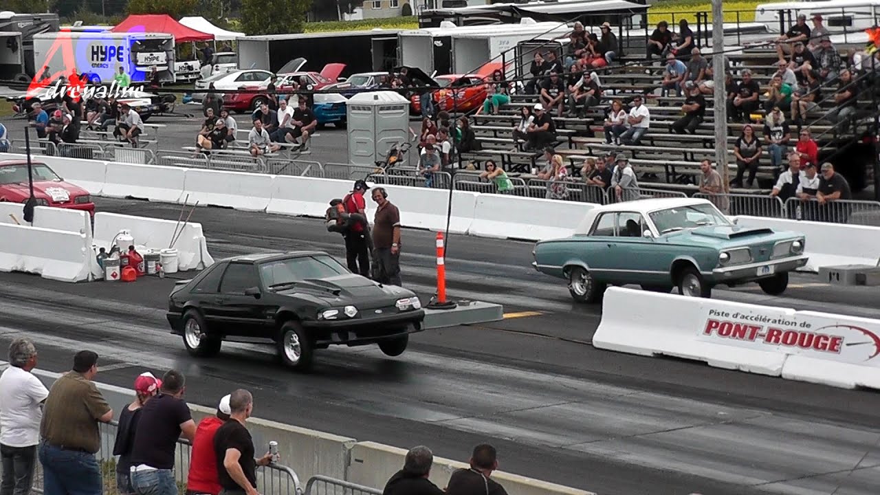 Piste d'accélération Pont-Rouge AdrenalineQC Drag Racing - YouTube