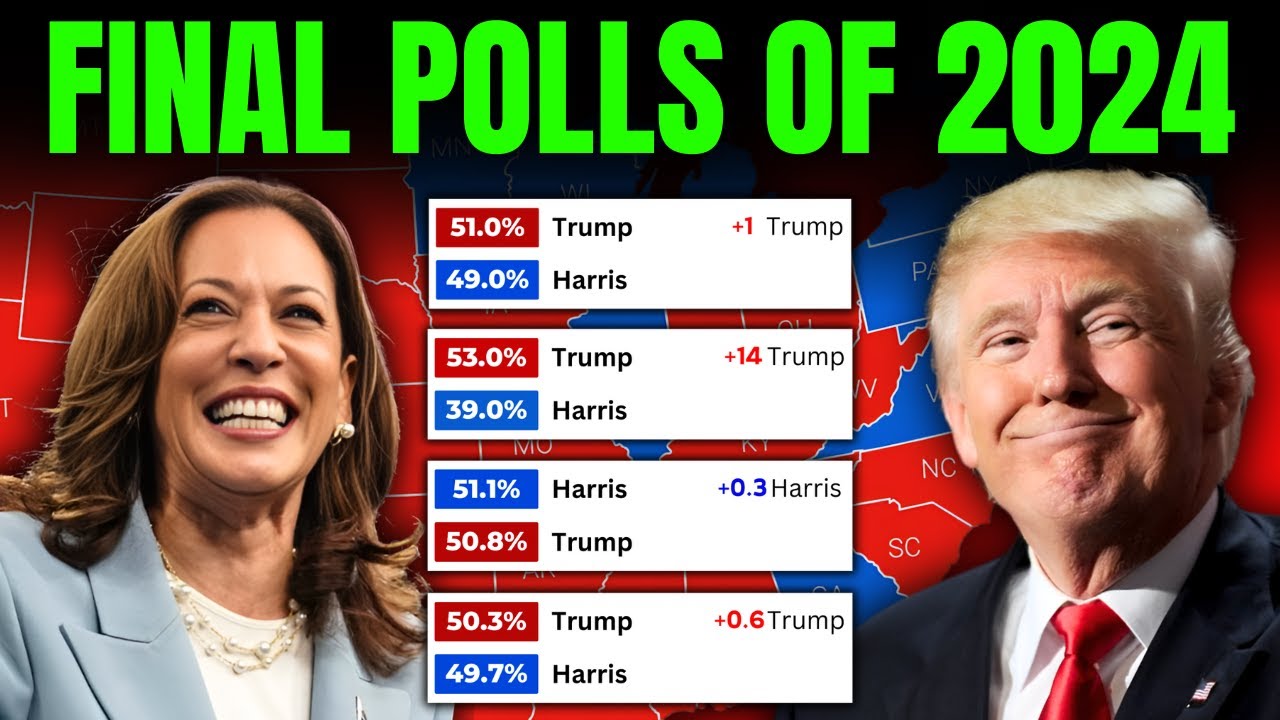 UPDATED Electoral Map Based On FINAL 2024 Election Polls! - YouTube