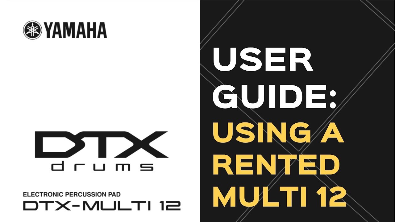 YAMAHA DTX MULTI 12 | USING A RENTED MULTI 12 - YouTube