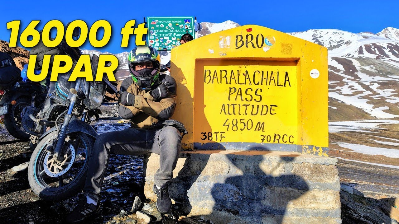 16000ft BIKE KO CHADA DIYA LADAKH JANA KA LIYA || DAY 5 || KEYLONG SE ...