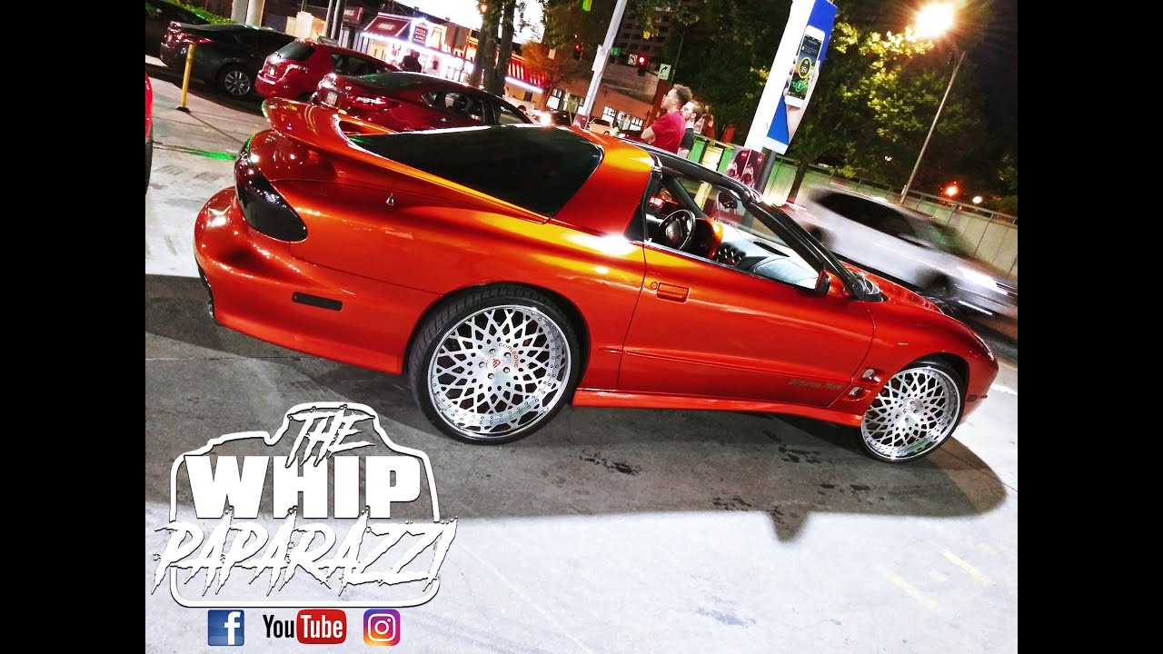 Candy Orange Pontiac Trans Am on Corleone Forged Wheels - YouTube