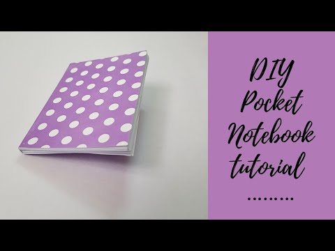 31. DIY POCKET NOTEBOOK TUTORIAL | HOW TO MAKE A POCKET NOTEBOOK ...