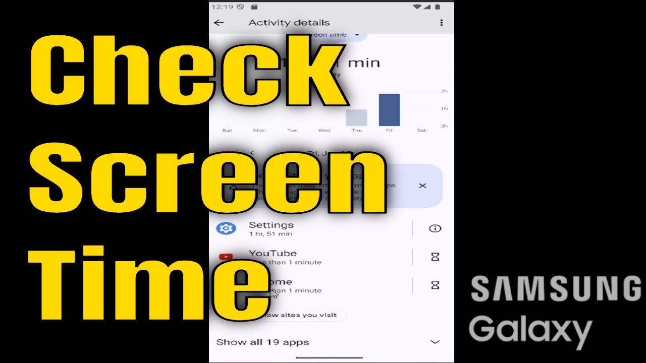 How to Check Screen Time on Samsung Galaxy [2026] - YouTube