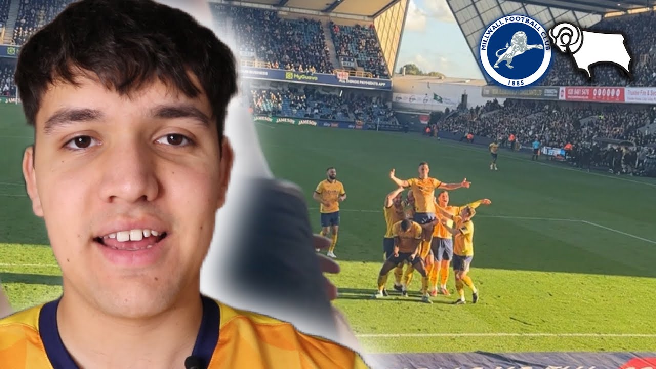DERBY DRAW AT THE DEN! | MILLWALL 1-1 DERBY COUNTY *vlog* - YouTube