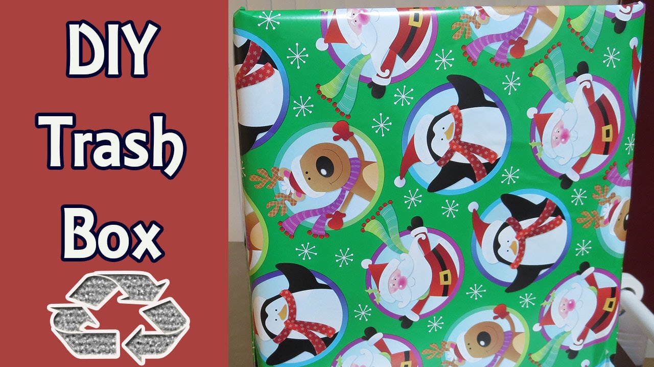 DIY TRASH BOX - YouTube