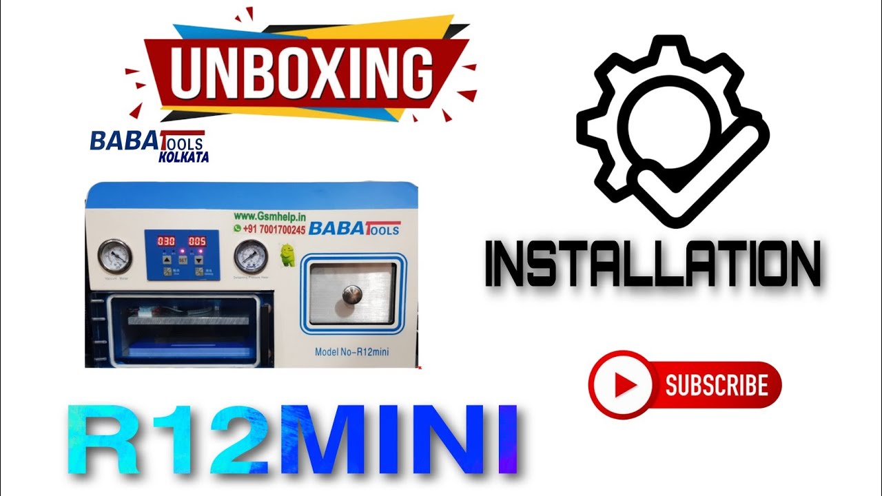 OCA MACHINE - BABA R12MINI INSTALLATION & REVIEW - YouTube