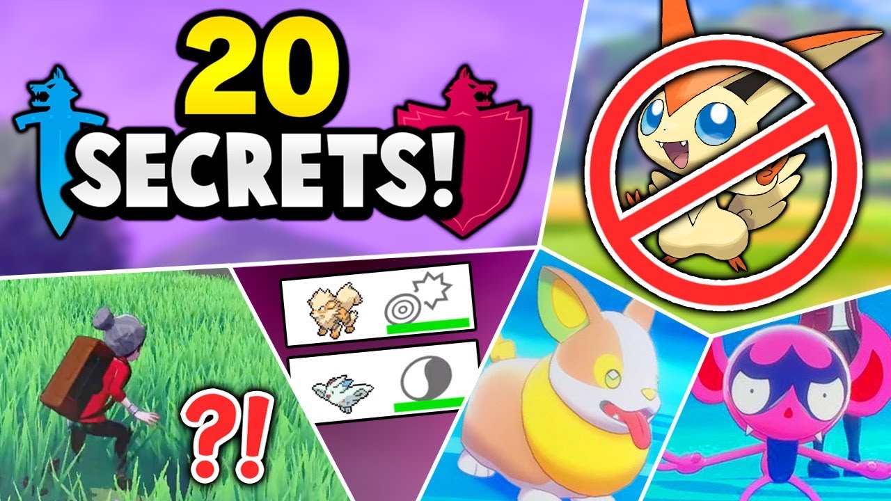 20 SECRETS YOU DON'T KNOW OR MISSED about Pokémon Sword & Shield! - YouTube