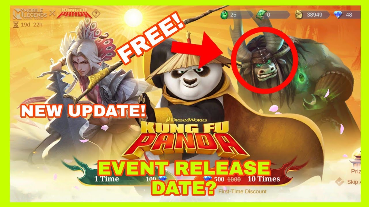 MLBB X KUNG FU PANDA EVENT RELEASE DATE! - YouTube