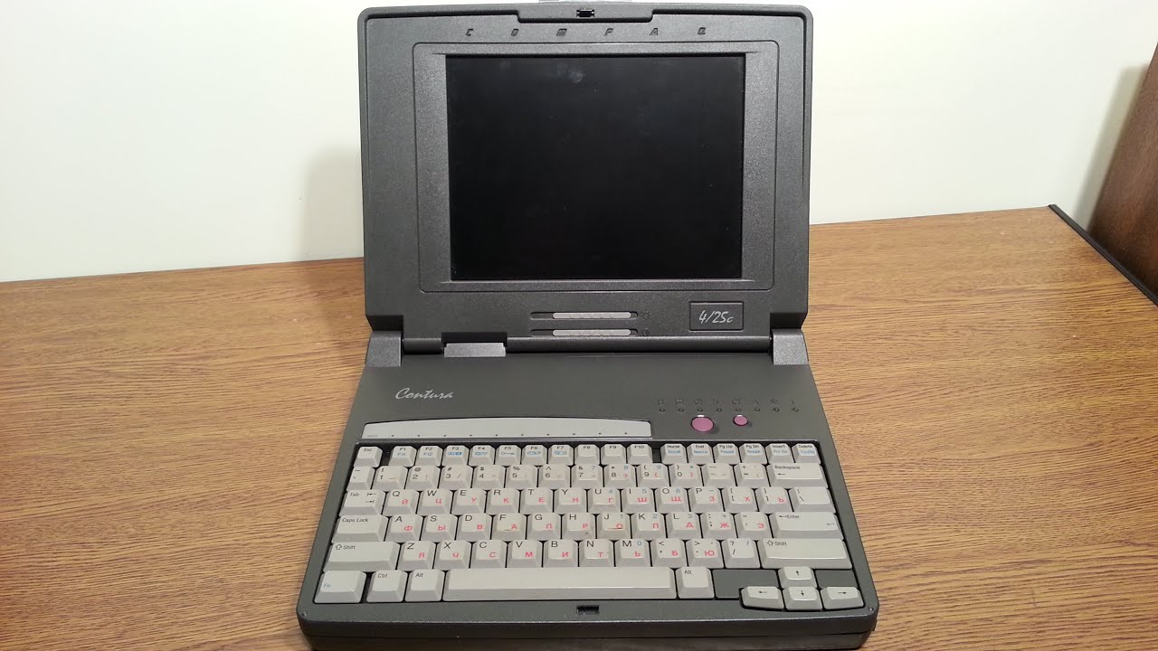 Ноутбук раритет за 2800$ 1993 г Compaq Contura 4/25c i486 - YouTube