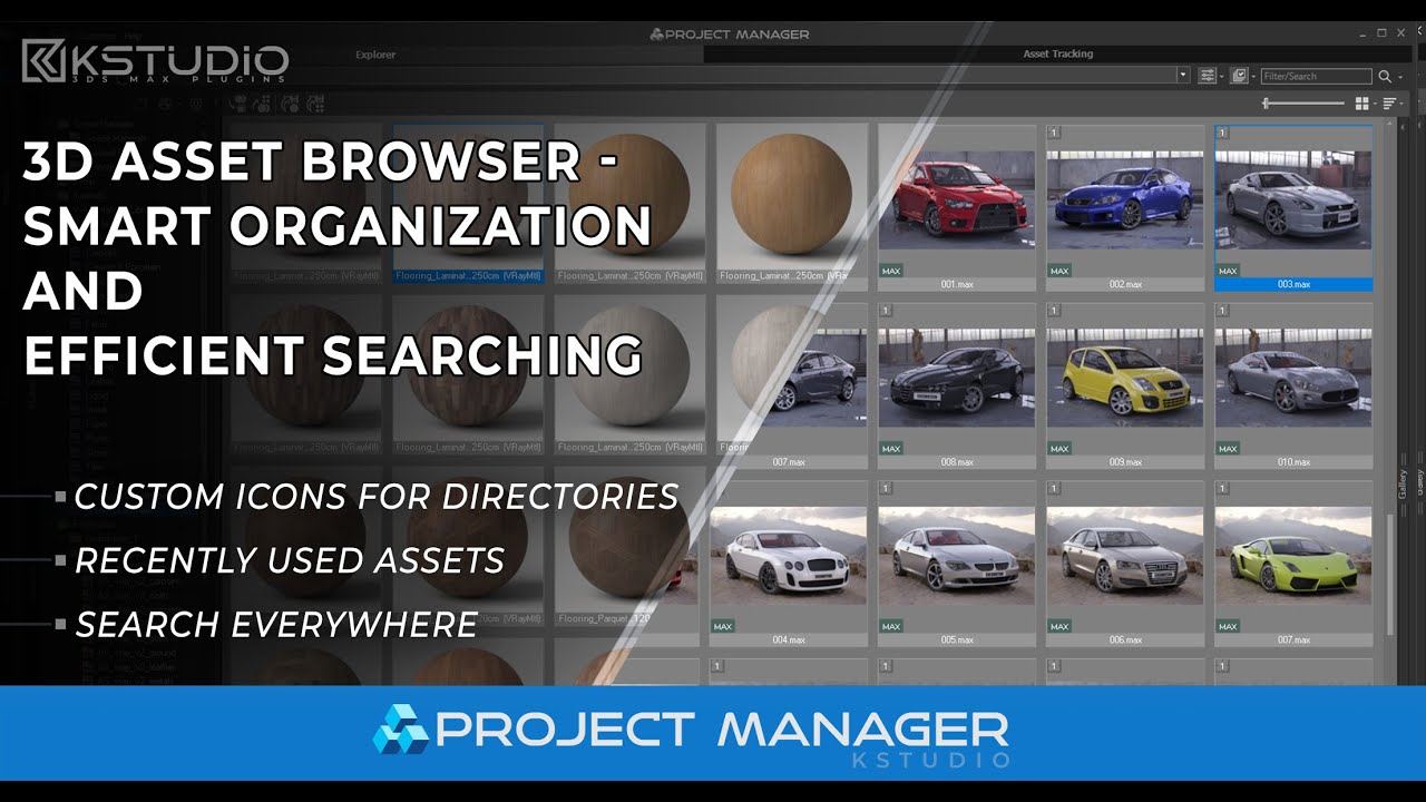Navigate and Organize 3D Assets: Custom Icons and Quick Access Recent ...