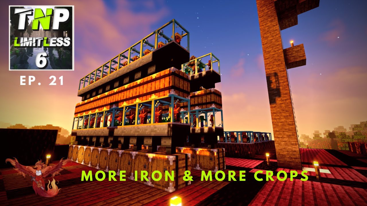 TNP Limitless 6 ~ Ep. 21 ~ Pocket Storage, More Iron, More Crops - YouTube