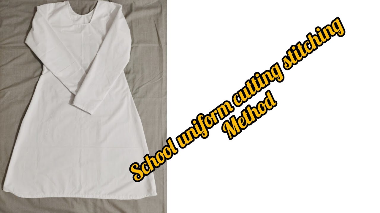 school uniform cutting stitching method/plain uniform cutting stitching ...