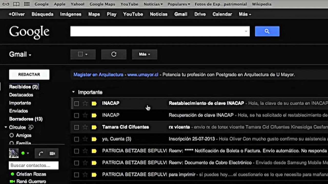 Cambio de Clave Intranet Alumnos - INACAP - YouTube