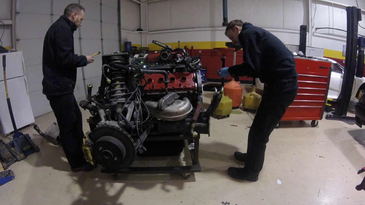 TheChazz.Com - Ferrari 348 Engine Out at Black Horse Motorwerks - YouTube
