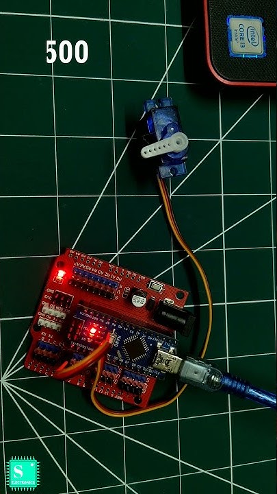 Single Servo Motor Control With Arduino NANO Expansion Breakout Board # ...
