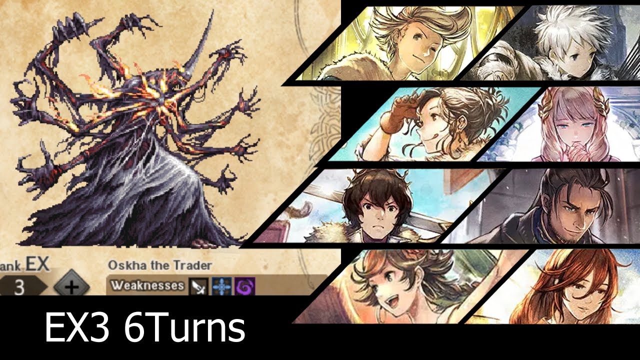 Octopath Traveler COTC [GL/SEA/KR] : Oskha the Trader EX3 (6Turns ...