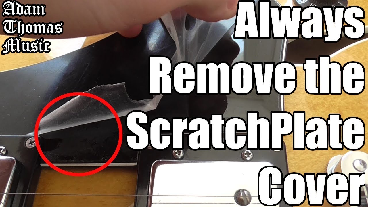 Why You Should Always Peel Off the Scratchplate Protective Layer - YouTube