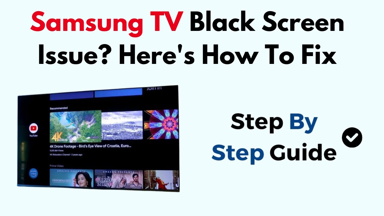 Samsung TV Black Screen Issue? Here's How To Fix - YouTube