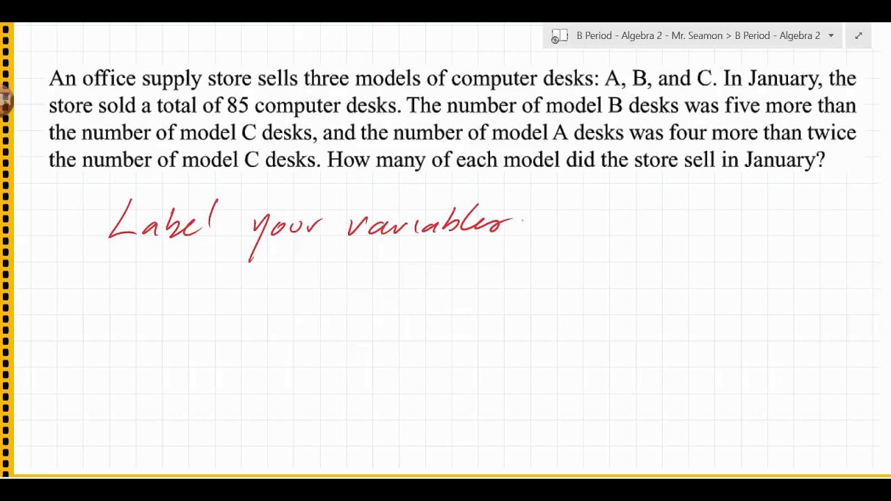 Algebra 2 - B Period - 10/25/13 - YouTube