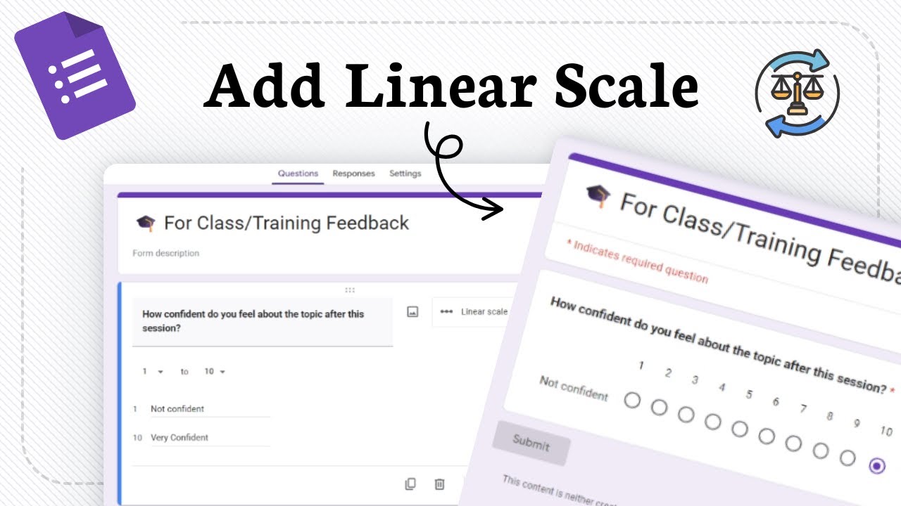 How to Create Google Forms with Linear Scale (Basic Rating Guide) - YouTube