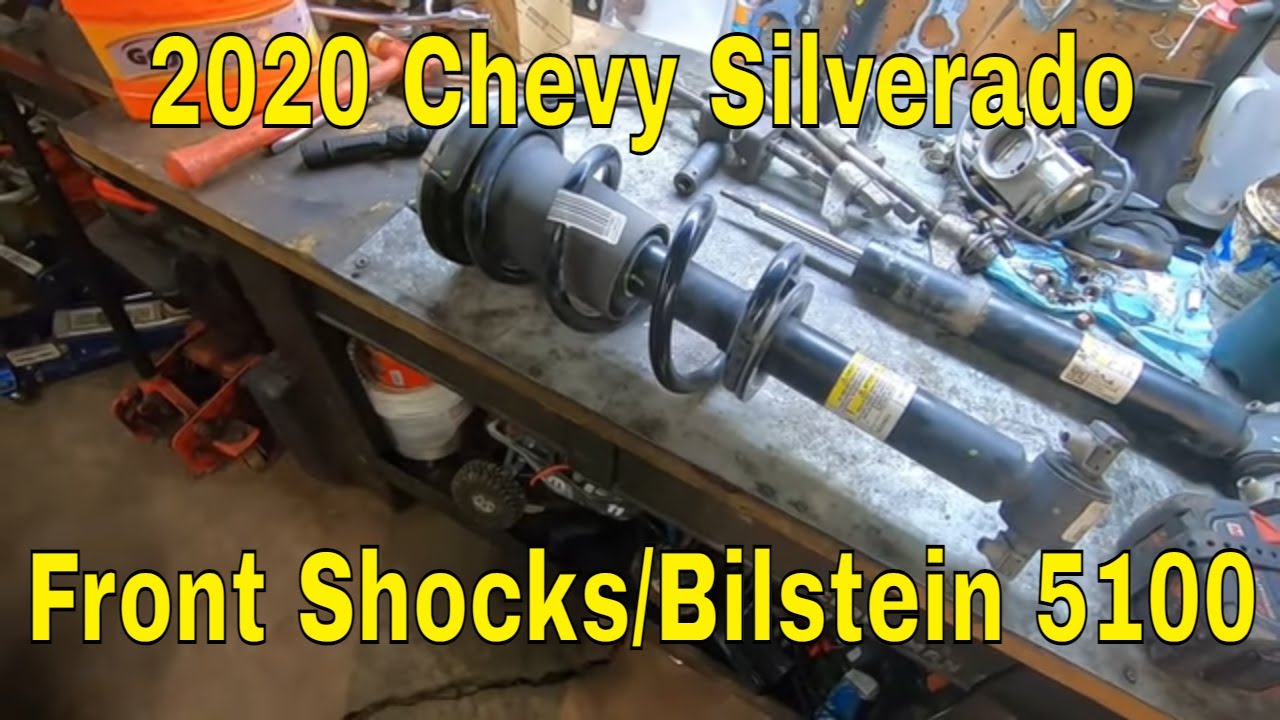 2020 Chevy Silverado Front Shocks Bilstein 5100 - YouTube