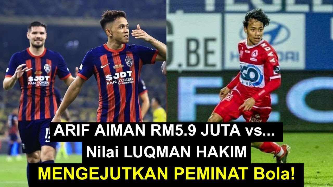 ARIF AIMAN RM5.9 JUTA vs... Nilai LUQMAN HAKIM MENGEJUTKAN PEMINAT Bola! - YouTube