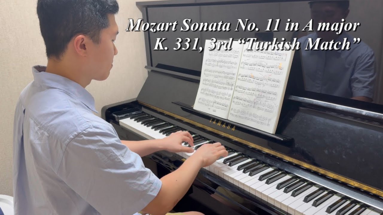 모짜르트 소나타 “터키행진곡” No. 11 in A major, K. 331, 3rd “Alla Turca” | piano ...