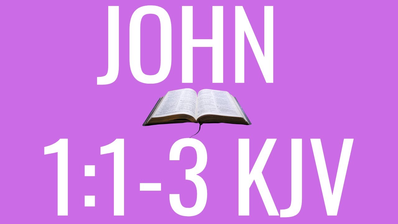 JOHN 1 1 3 KJV - YouTube