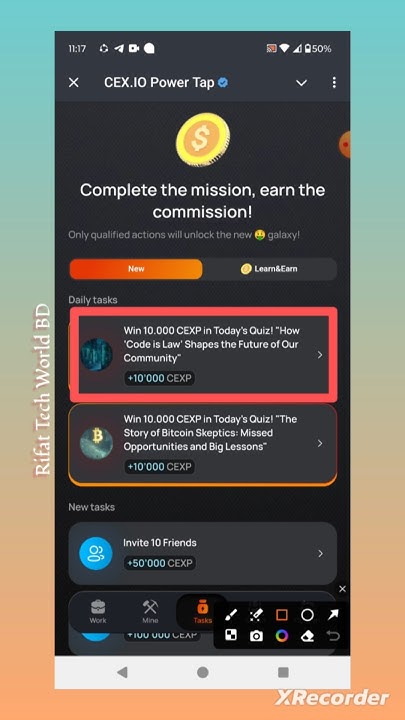 CEX.IO Today Quiz "How 'Code is Law' Shapes the Future of Our Community" #crypto #airdrop # ...