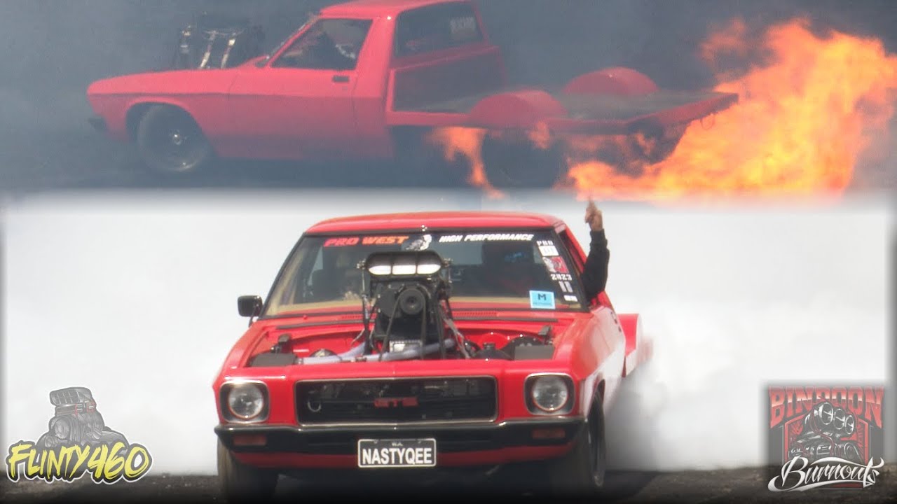 NASTYQEE LIGHTS UP THE PAD AT BINDOON BURNOUTS - YouTube