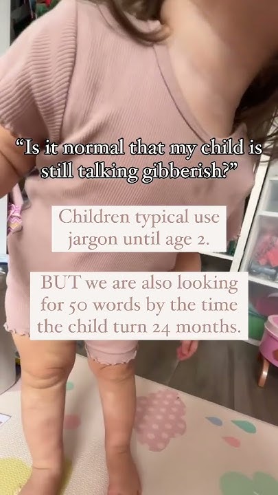 When should you be concerned about your toddler talking gibberish? - YouTube