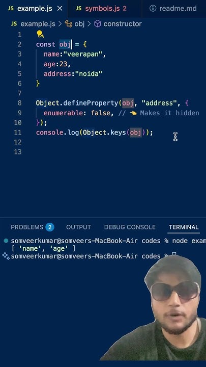 Hide Object Properties in JavaScript Like a Pro 💡#javascript #interview #react #coding # ...