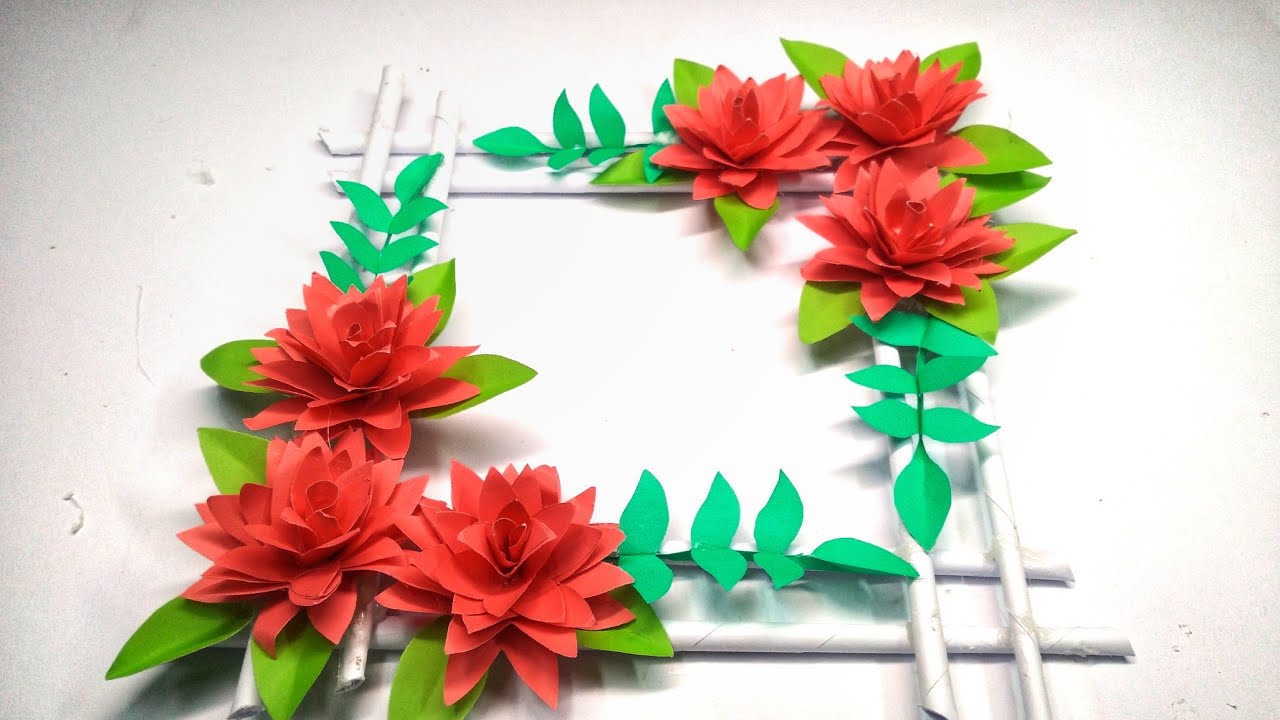 How to make a easy craft with papar /flower making with paper kagaj ...