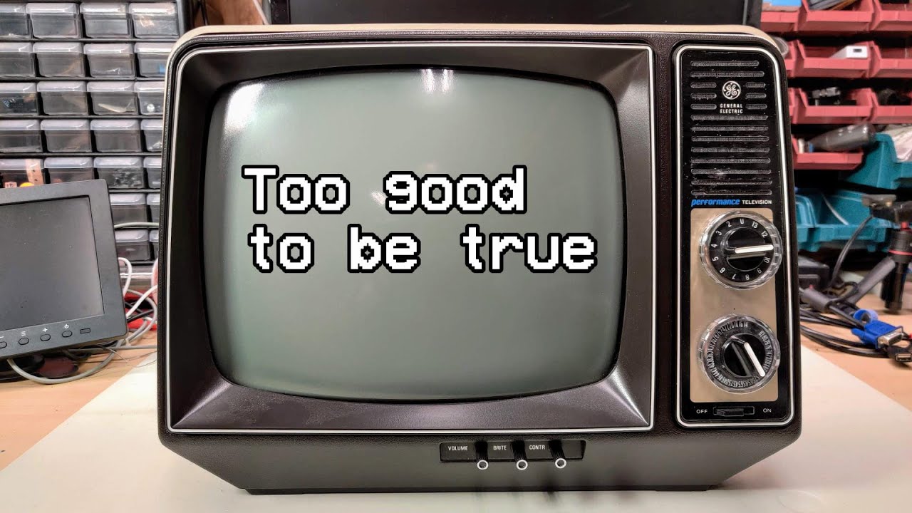 This 40 year old TV appears to be "new old stock" - YouTube