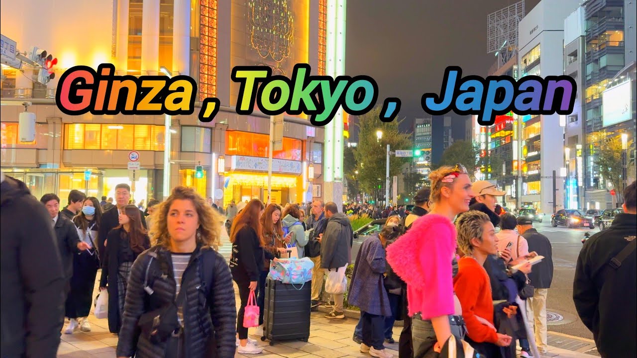 [4K HDR] Walking Tour in Ginza in the Evening. Tokyo, Japan. - YouTube