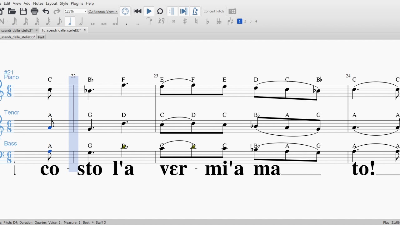 Tu scendi dalle stelle TBB Piano Score - Steve Snelling - YouTube