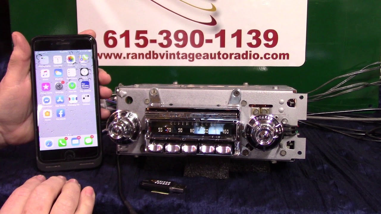 1957 Oldsmobile 88 original AM Wonder Bar radio - YouTube