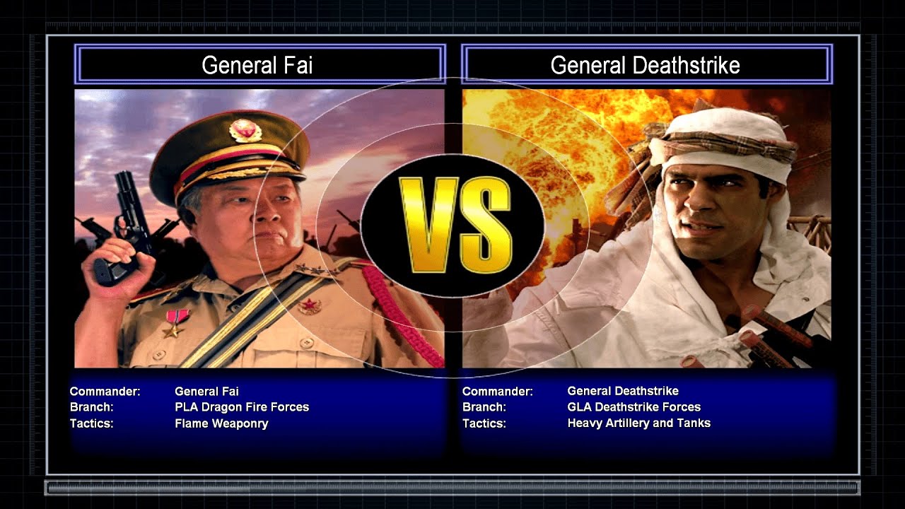 C&C General The End of Days Mod General Fai VS General Deathstrike Hard ...