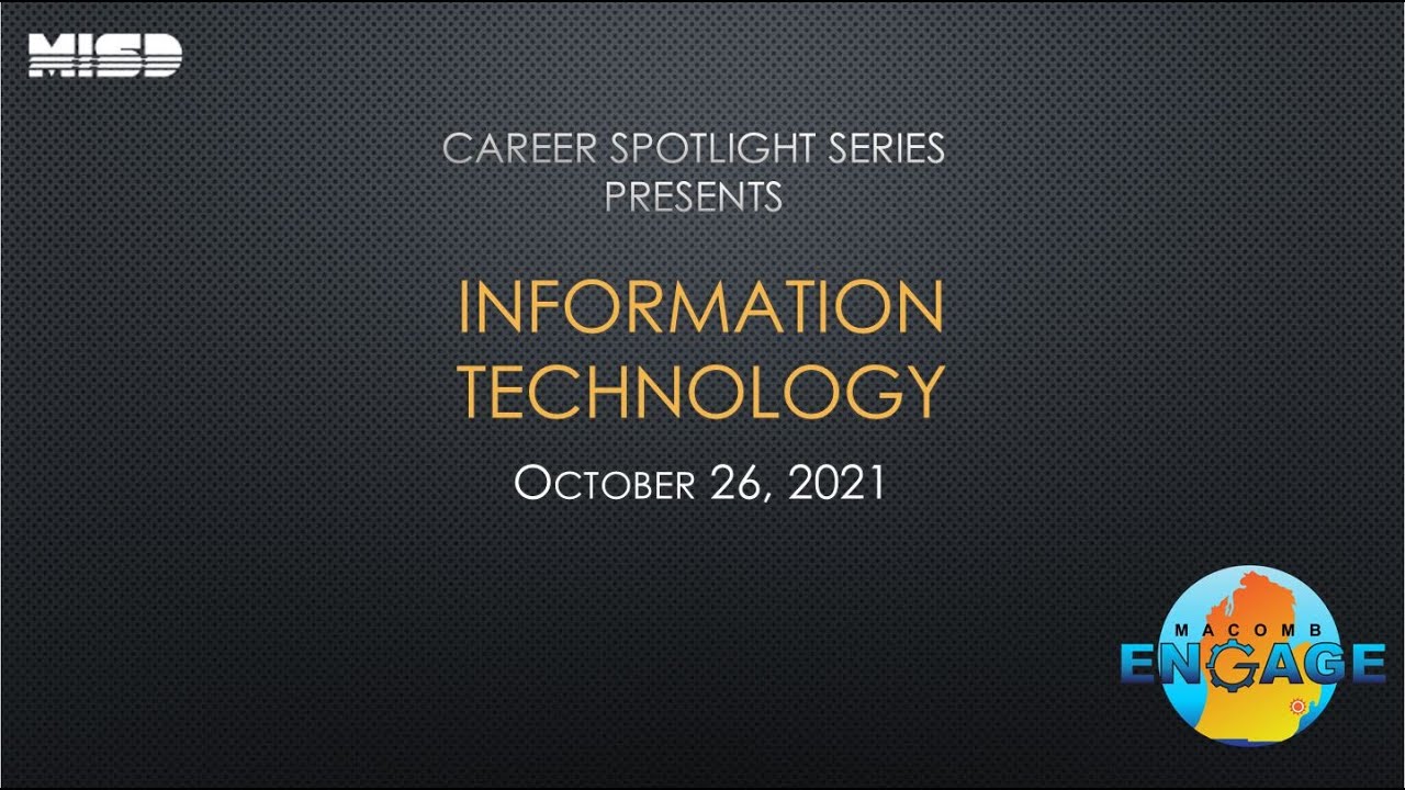 MISD Career Spotlight Series - Information Technology - YouTube