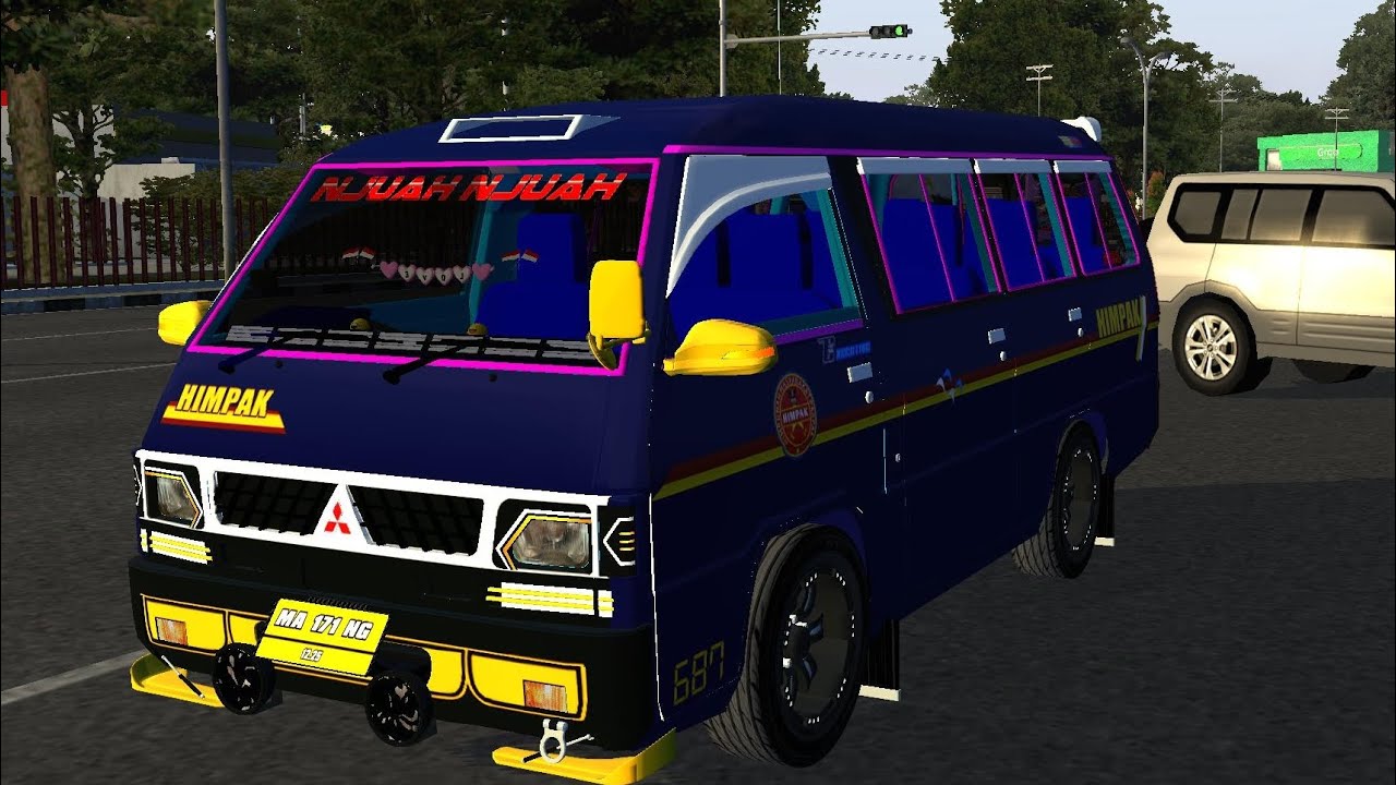 share mod mini bus l300 3.7.1 full anim livery himpak #bussidmod - YouTube