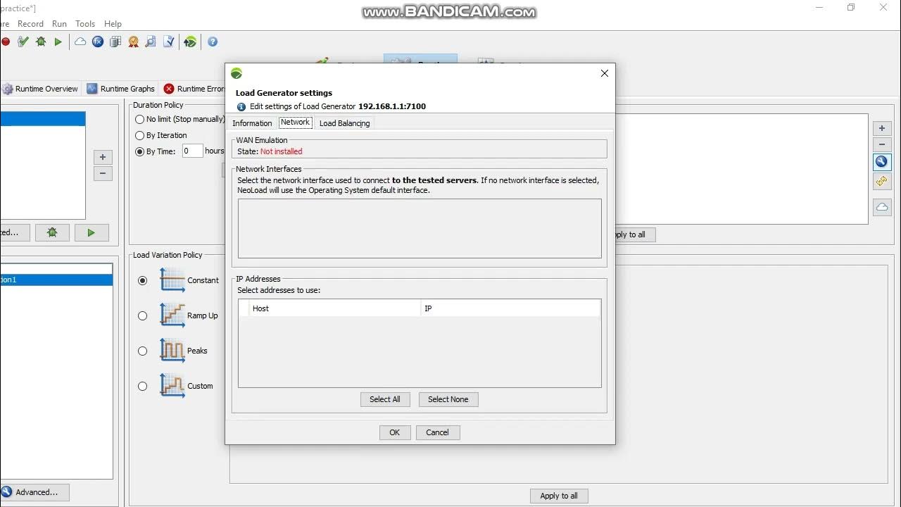 Neoload Runtime Important options - YouTube