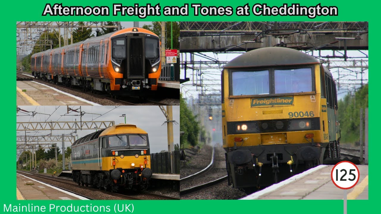 Afternoon Freight and Tones at Cheddington (30/05/23) - YouTube