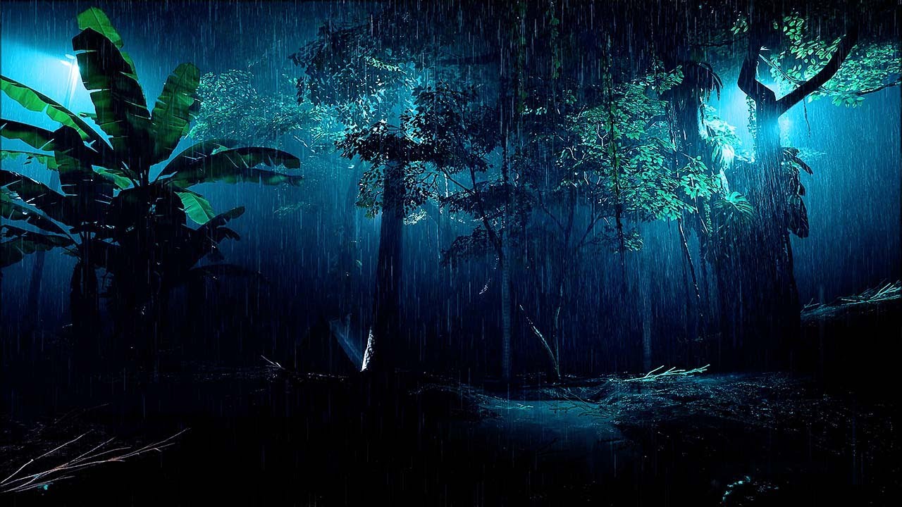 3 Minutes to Sleep Sounds - Natural Rain and Thunderstorm at Swamp Farm ...