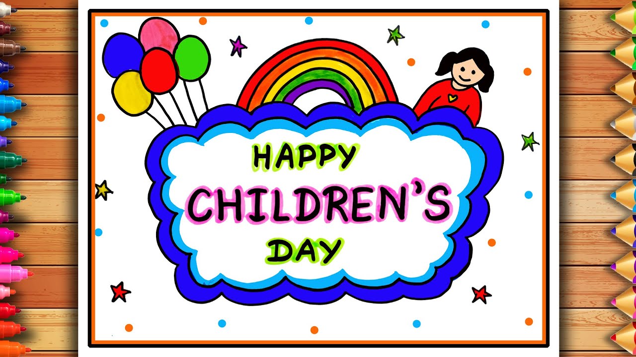 Childrens Day Poster | Children's Day Drawing | Children's Day Poster ...