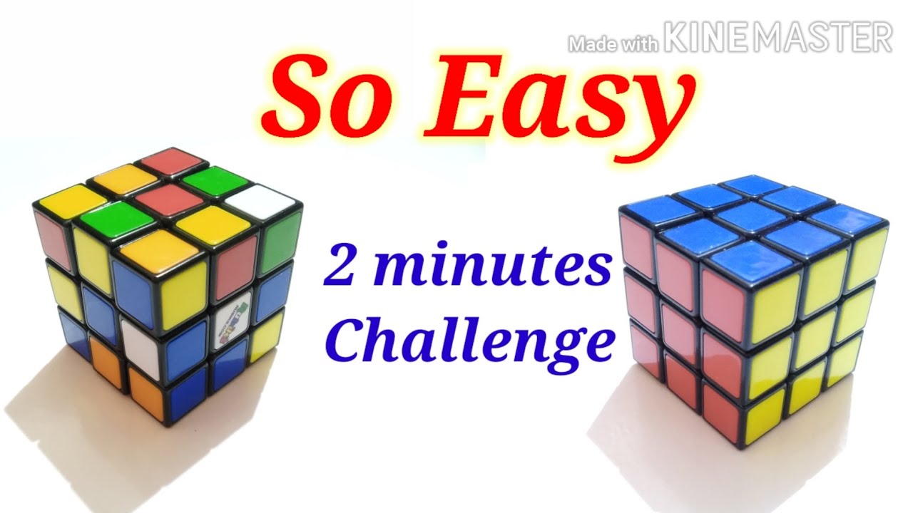 How to solve a 3*3 Rubik's cube in less than 2 minutes|The easiest way ...